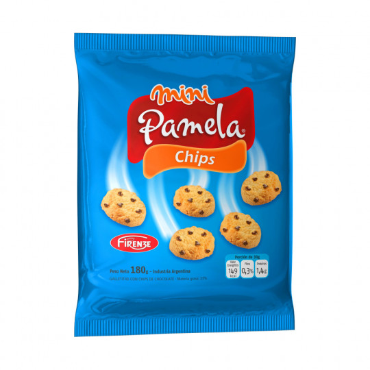 GALLETAS DULCES PAMELA CHOCOLATE C/CHI 180 GRS