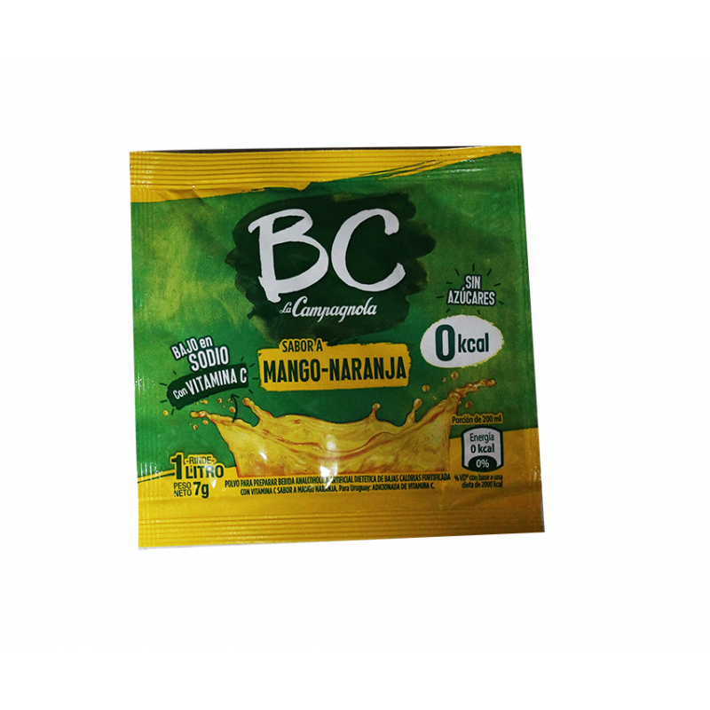 JUGO EN POLVO BC MANGO-NARANJA 7 GRS