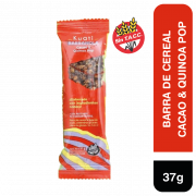 BARRA CEREAL KUATI CACAO QUINOA 37 GRS