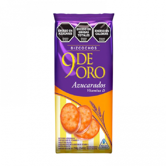 BIZCOCHOS 9 DE ORO BIZC.AZUCARADOS 210 GRS