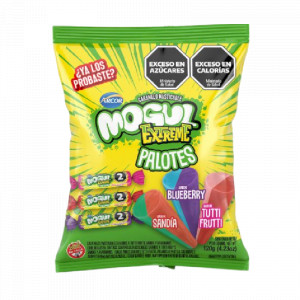 CARAMELOS MOGUL EXTREME PALOTES TUTI FRUTTI 120 GRS