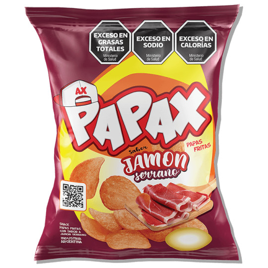 SNACKS PAPAX PAPAS FRITAS JAMON SERRANO 70 GRS