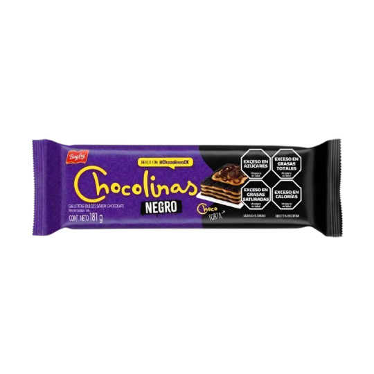 GALLETAS DULCES CHOCOLINAS CHOCOL NEGRA 170 GRS